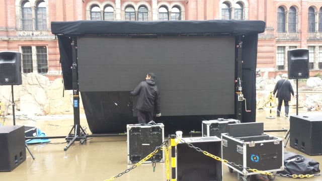 Outdoor LED Video Wall Hire London | Outdoor Event Video Wall Hire
